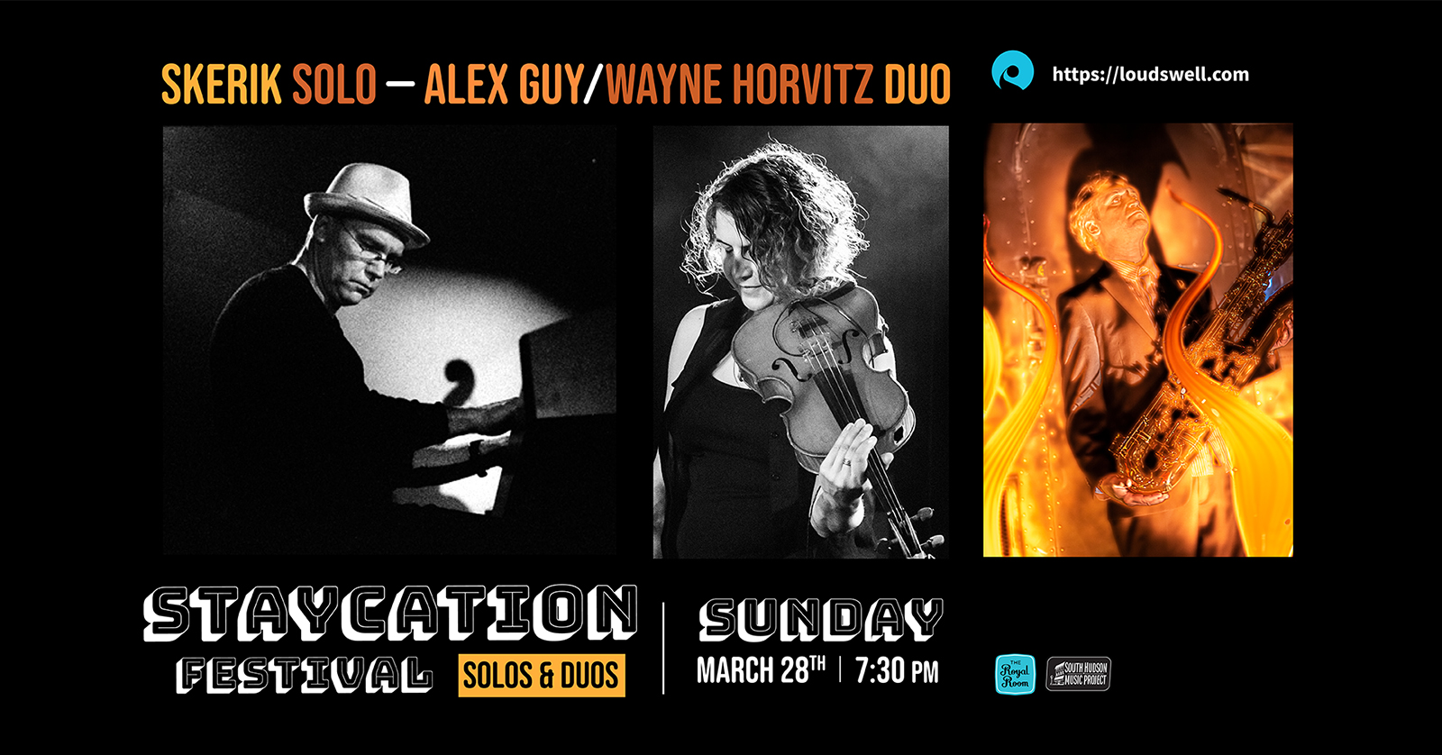 Staycation Solos & Duos: Alex Guy/Wayne Horvitz and Skerik Solo - LoudSwell